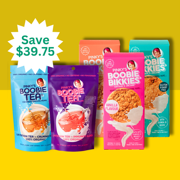 Boobie Bikkies Trio Pack & Boobie Tea Duo Pack Bundle – Boobie Foods