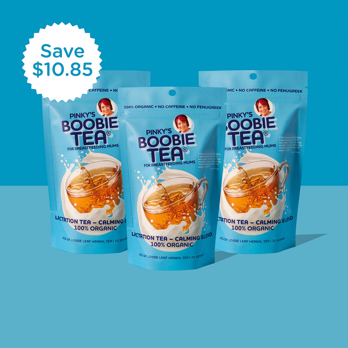 Boobie Tea – Calming Blend Trio Pack - Lactation Tea – Boobie Foods